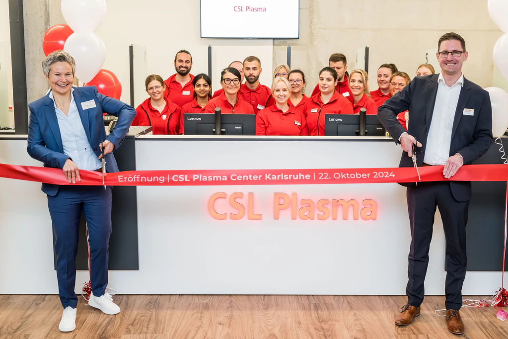 Neues CSL Plasma Center in Karlsruhe eröffnet – Lebensretter gesucht ...