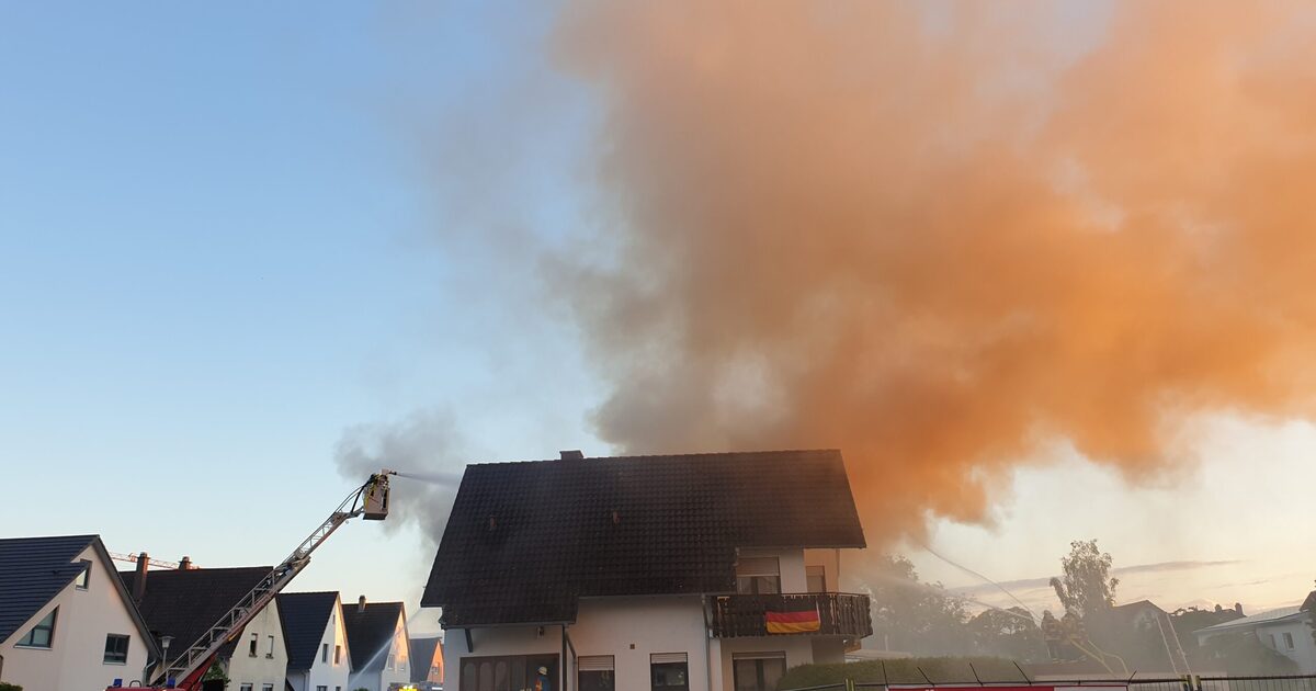 200.000 Euro Schaden nach Dachstuhlbrand in Blankenloch | die neue welle