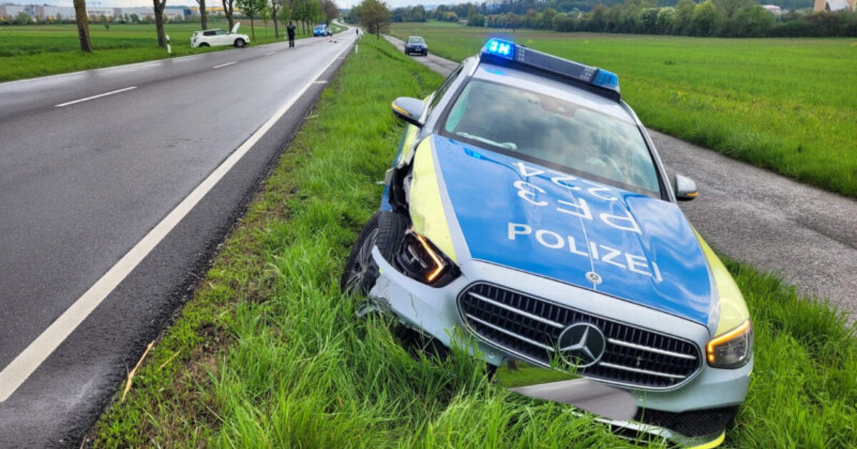 Unfall mit Streifenwagen bei Kieselbronn | die neue welle