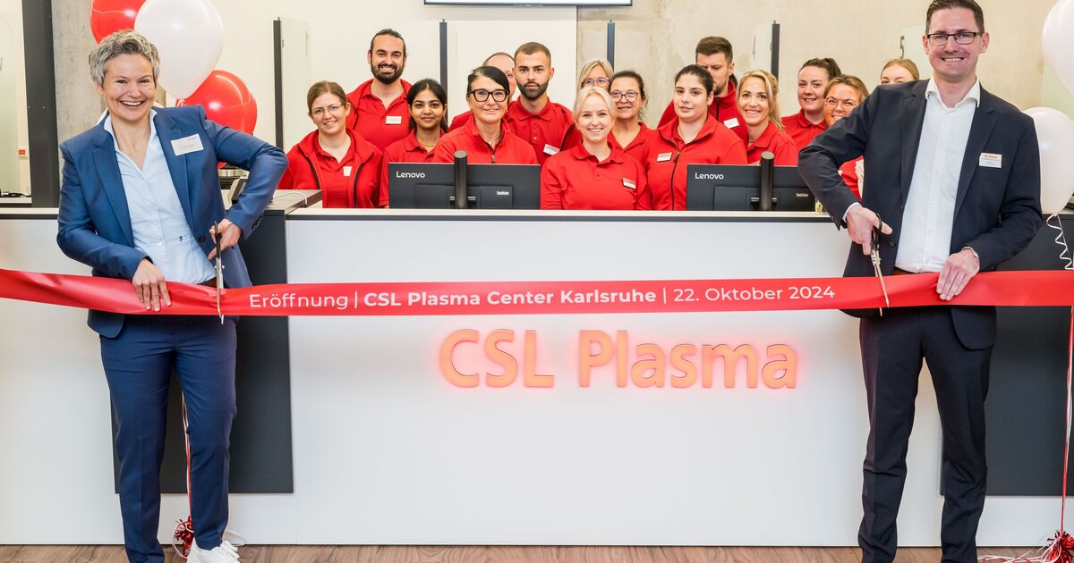 Neues CSL Plasma Center in Karlsruhe eröffnet – Lebensretter gesucht ...
